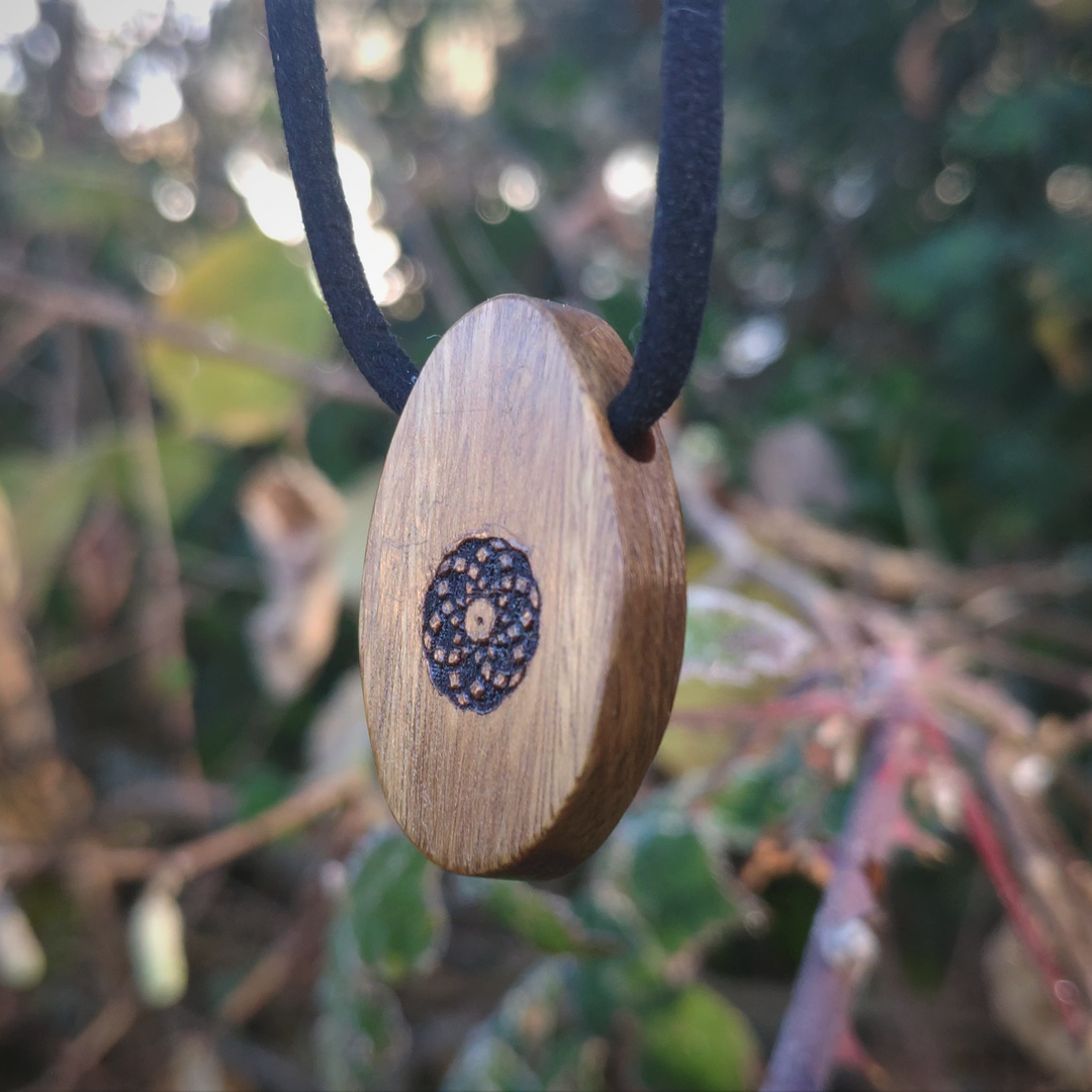 Torus Design Pendant in Lignum - ORB Pendant – Omnia Radiation Balancer