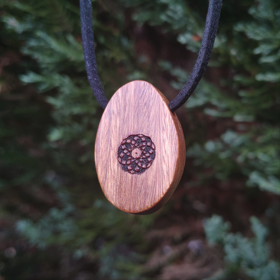 Torus Design Pendant in Lignum - ORB Pendant – Omnia Radiation Balancer